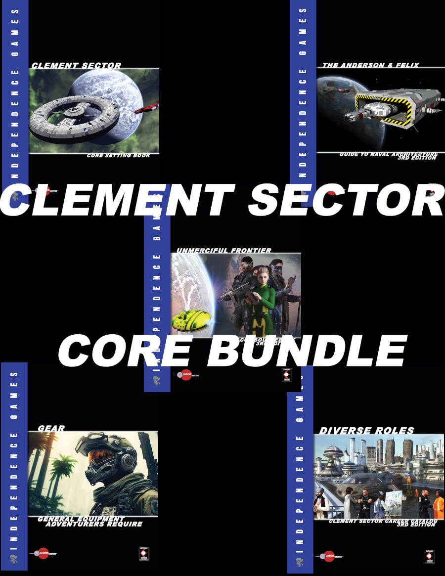 Core Bundles for Clement Sector RPG! – Independence RPG